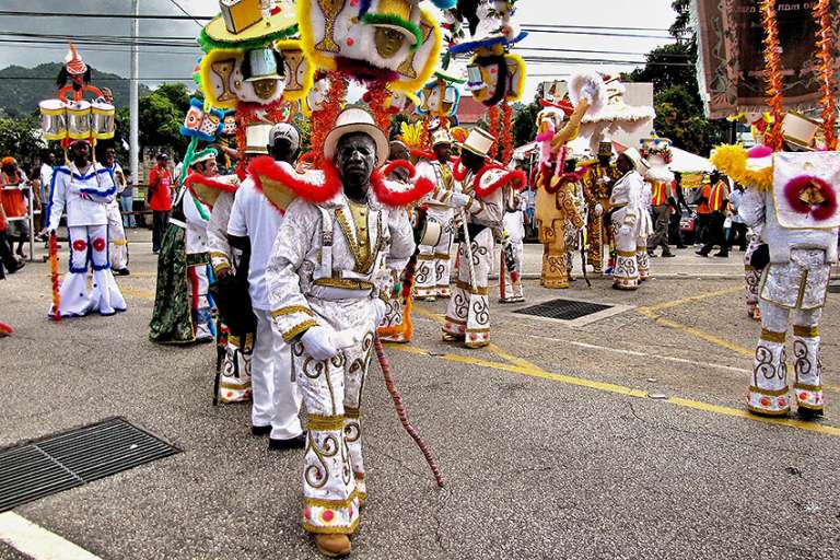 Trinidad and Tobago Carnival Marches to Many Tunes - Traveling Boy