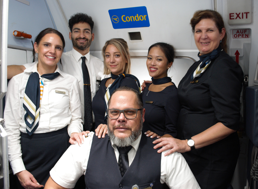 A European Flight with Condor - Traveling Boy